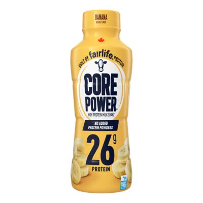 Core Power High-Protein Banana Flavored Lactose-Free Milkshake (414mL ...
