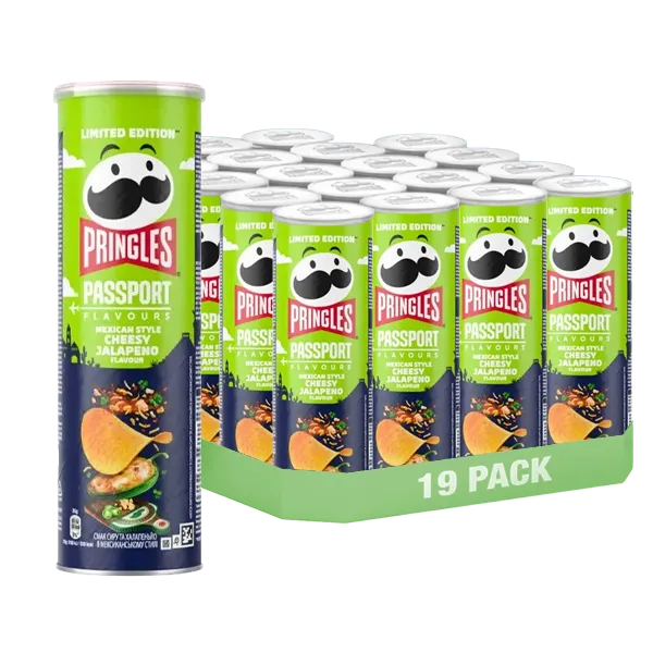 Pringles Passport Mexican Style Cheesy Jalapeno (165g) (Exotic)– Quecan ...