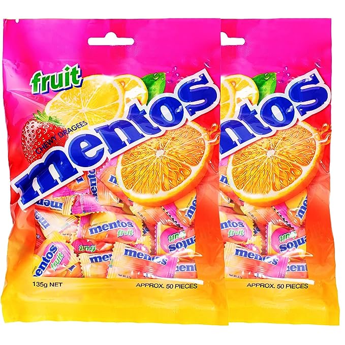 Mentos candy Fruit 135g | Quecan Distribution