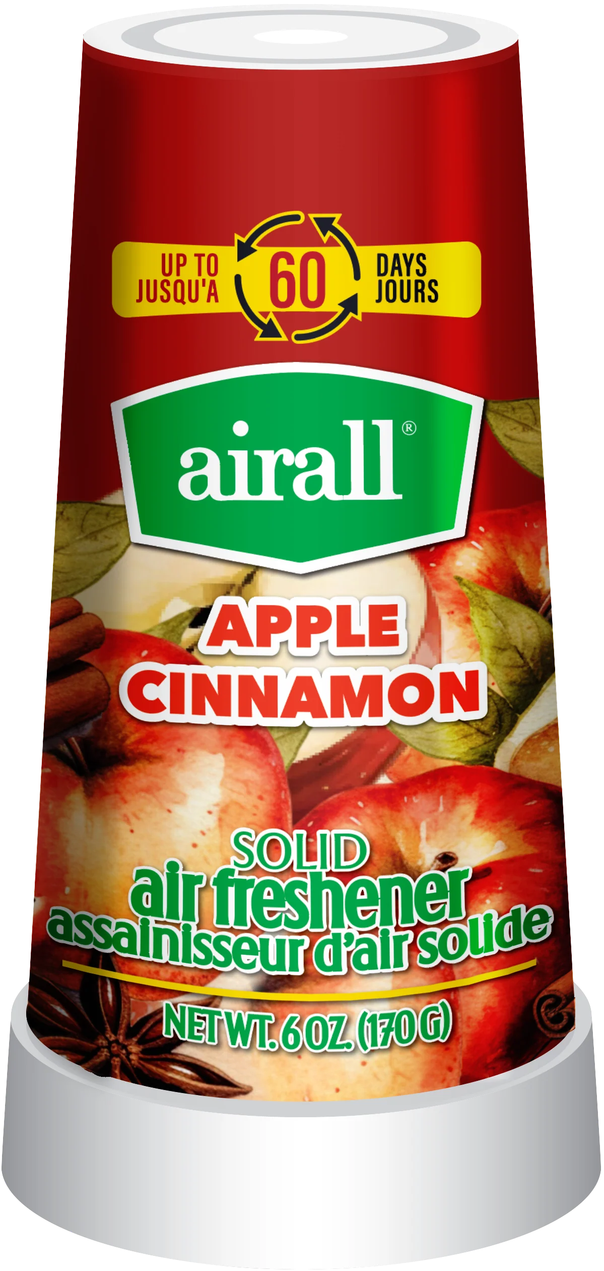 Airall Apple Cinnamon Solid Air Freshener (170g) | Quecan Distribution