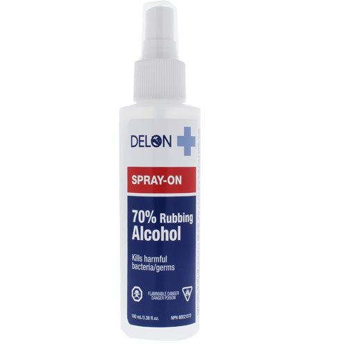 DELON RUBBING ALCOHOL 70% 100ML | Quecan Distribution