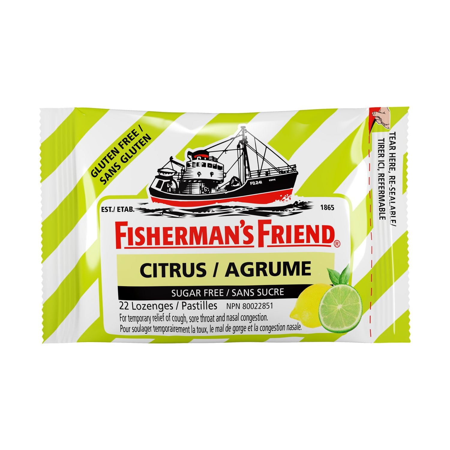 Fisherman's Friend Lozenge Cough Drops - Citrus (8 x 22ct) | Quecan ...