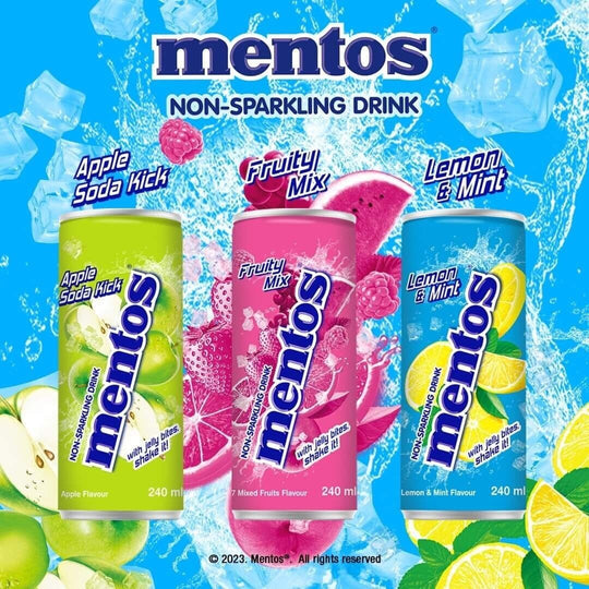 Mentos Non-Sparkling Drink (24x240ml) | Quecan Distribution