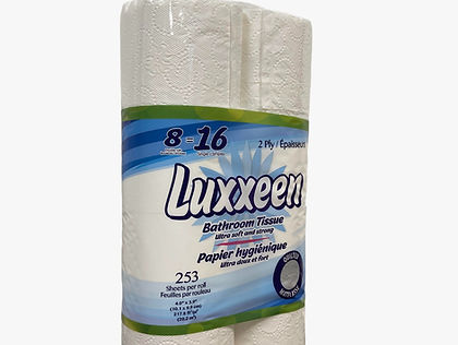 Luxxeen Bath Room Tissue - 8 Rolls (Box of 10) | Quecan Distribution
