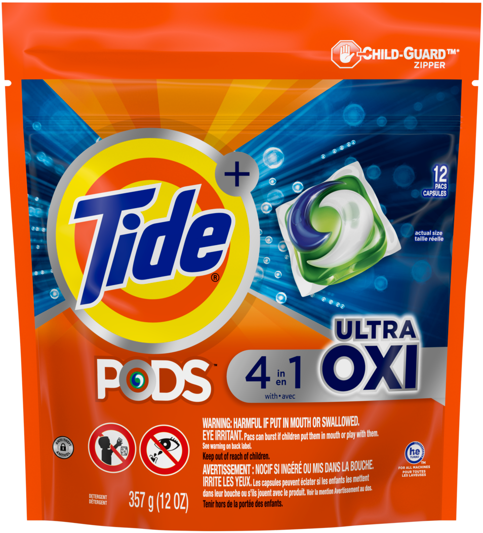 Tide Pods Ultra Oxi Detergent 12ct.– Quecan Distribution