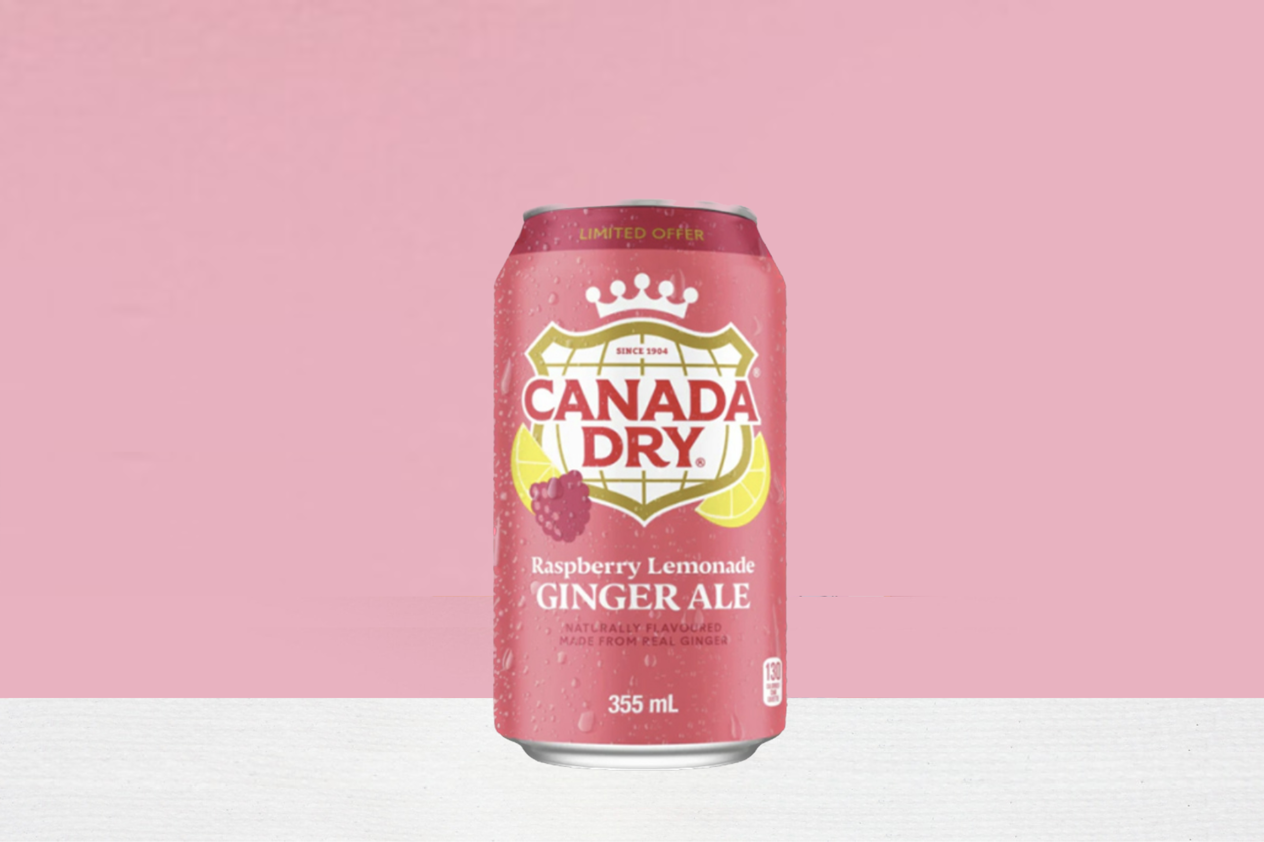 Canada Dry Ginger Ale Raspberry Lemonade (12 x 355mL) (Can Dep ...