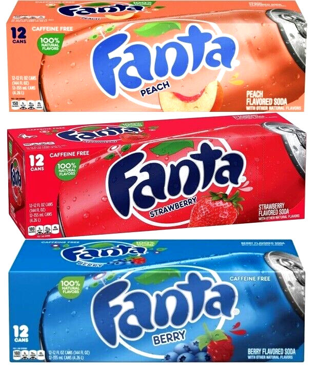Fanta - Boisson gazeuse (12 x 355 ml) (conservation en canette ...