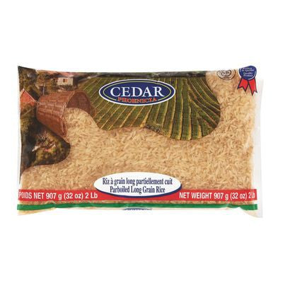 Cedar Parboiled Long Grain Rice (10 x 907g) | Quecan Distribution