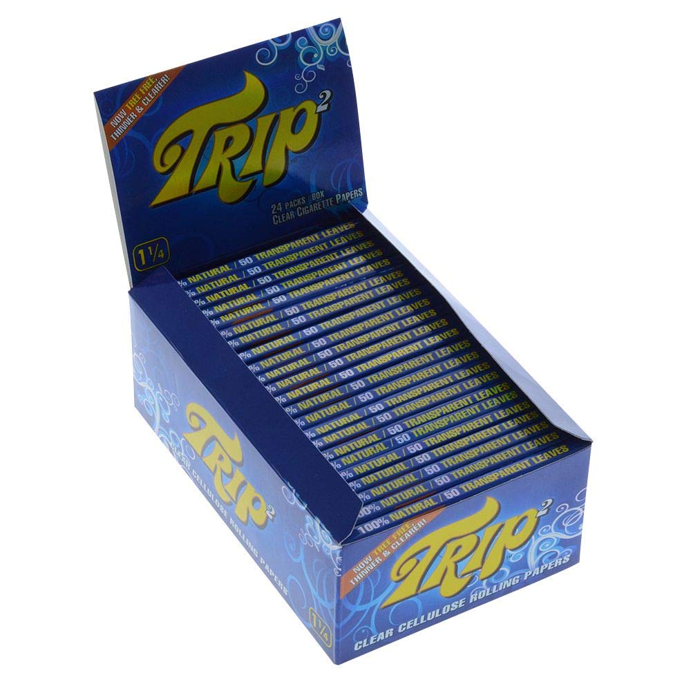 Trip Clear Rolling Paper 1 1/4 (Box of 24) | Quecan Distribution