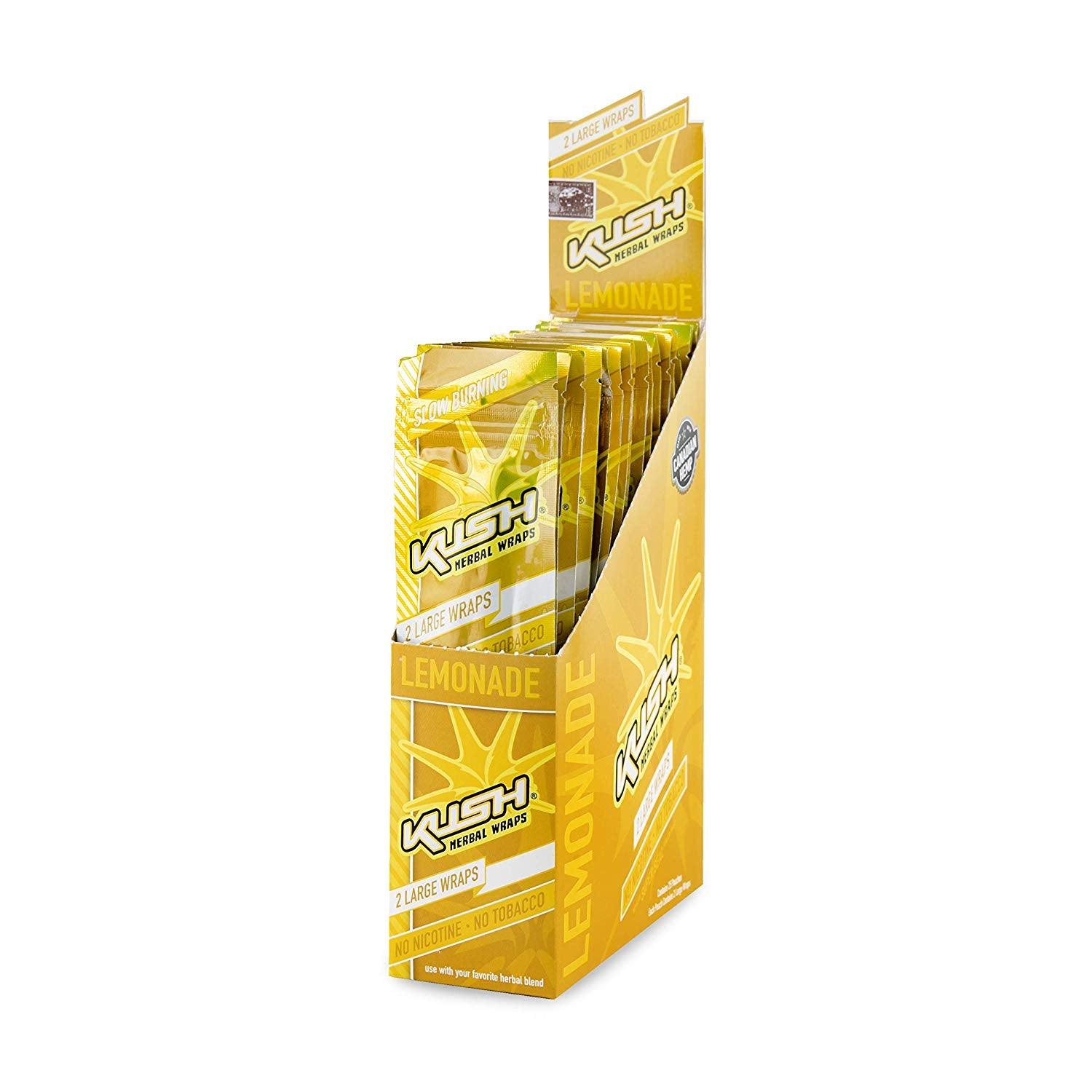 Kush - Lemonade Herbal Wraps (Box of 25) | Quecan Distribution