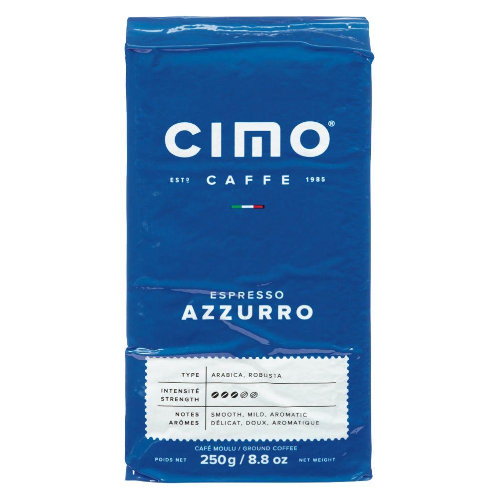 Cimo Espresso - Ground Coffee Azzurro (250g) | Quecan Distribution