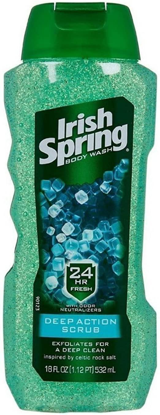 Irish Spring Body Wash - Deep Action Scrub (532mL)– Quecan Distribution