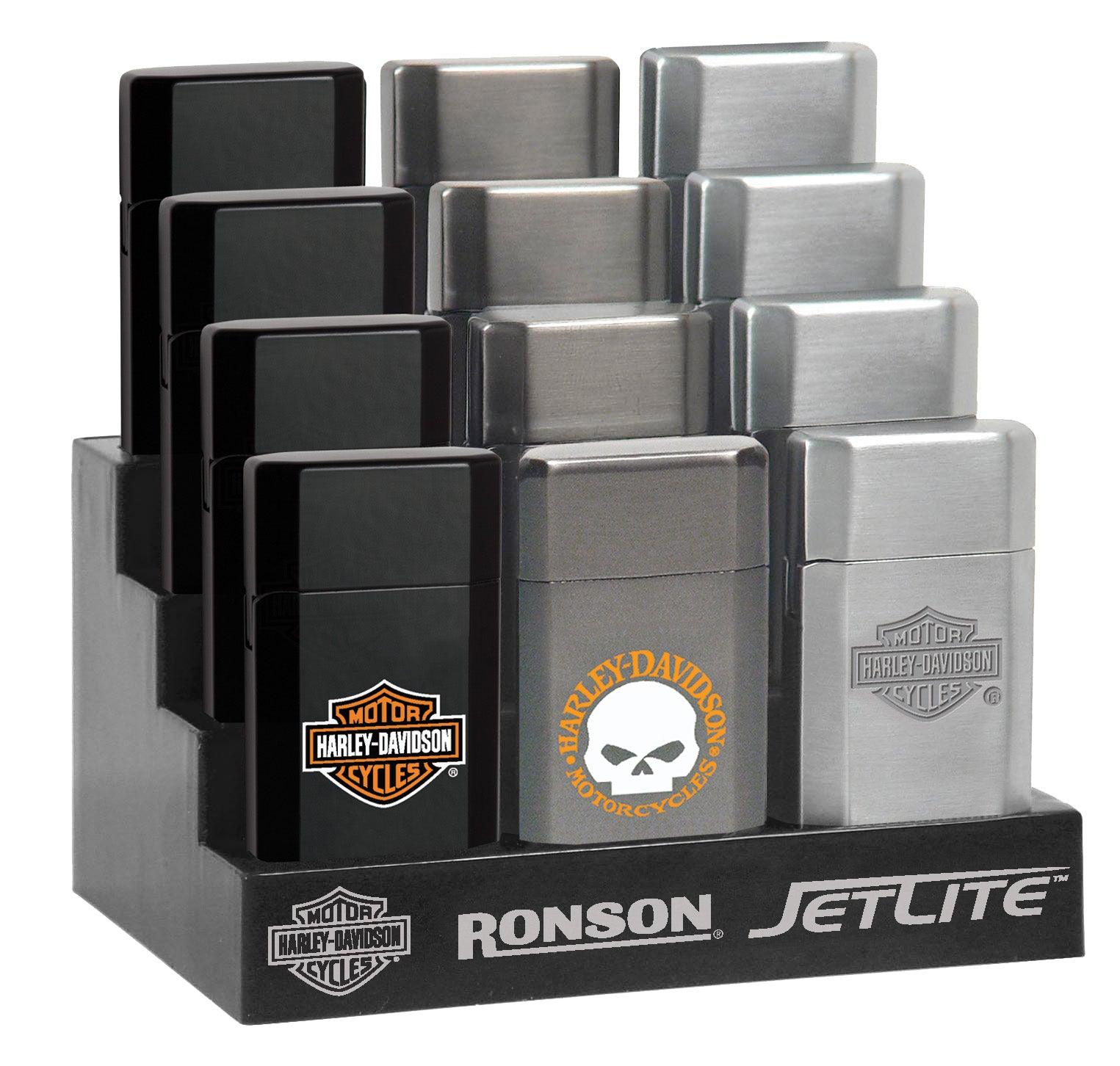 Ronson Jetlite Harley Davidson Lighters (Box of 12 Lighters) | Quecan ...